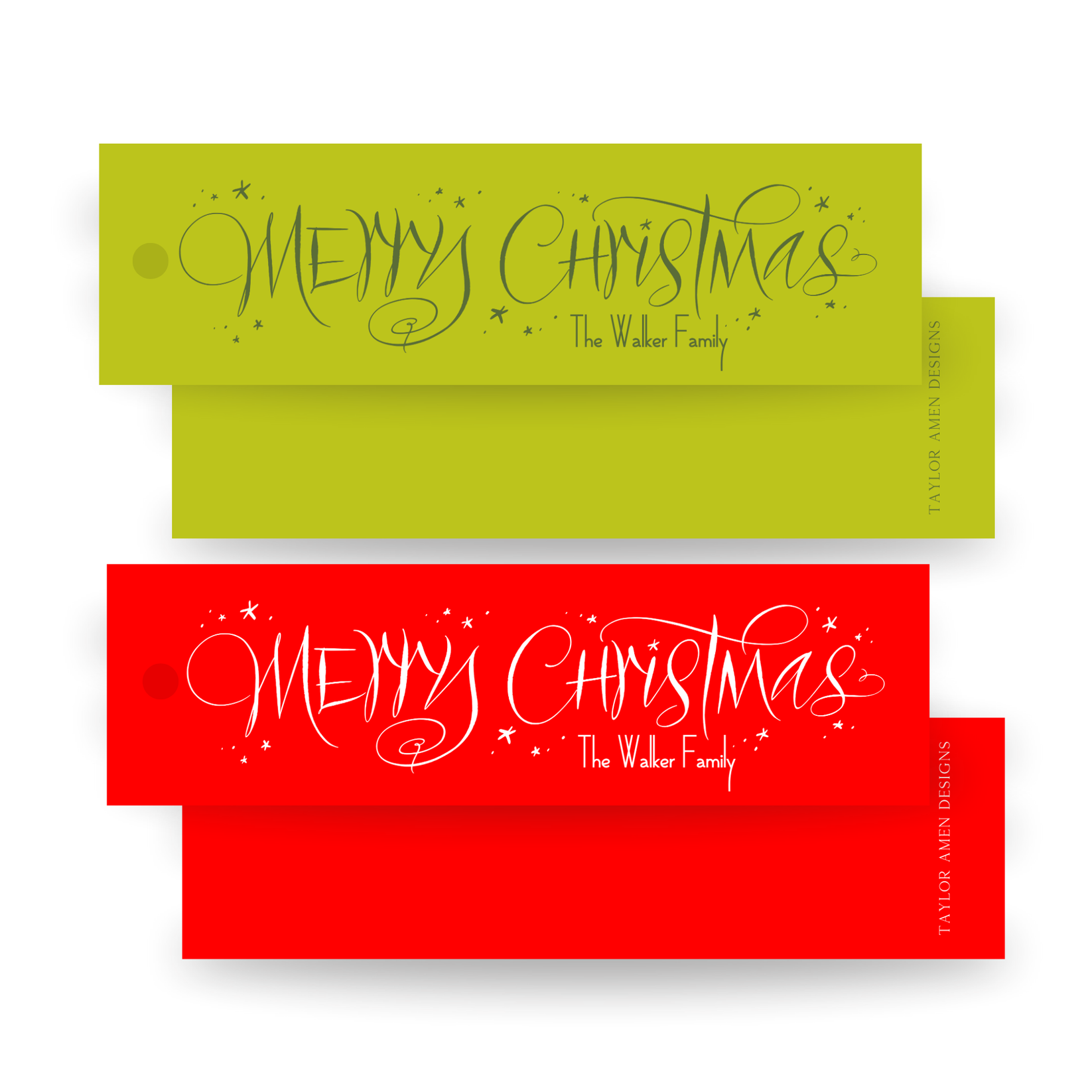 Merry Christmas-Number the Stars Holiday Tag – TaylorAmenDesigns